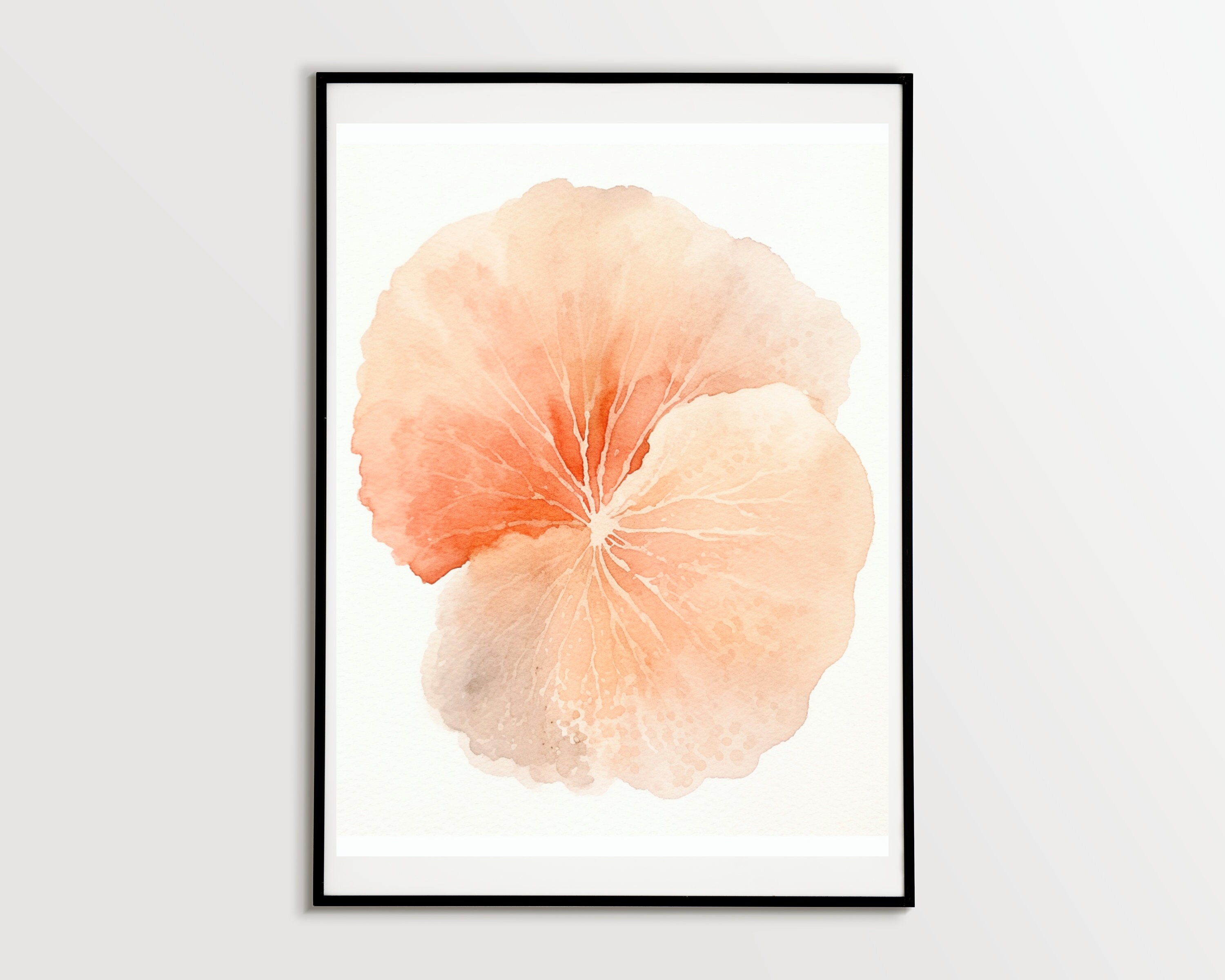 Beige Coral Watercolor Painting, Nautical Wall Art, Coastal Painting in ...