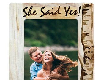 She Said Yes Photo Frame | Etsy