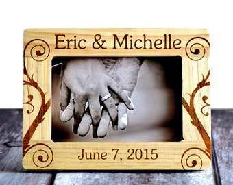 Engraved Wedding Picture Frame - Etsy