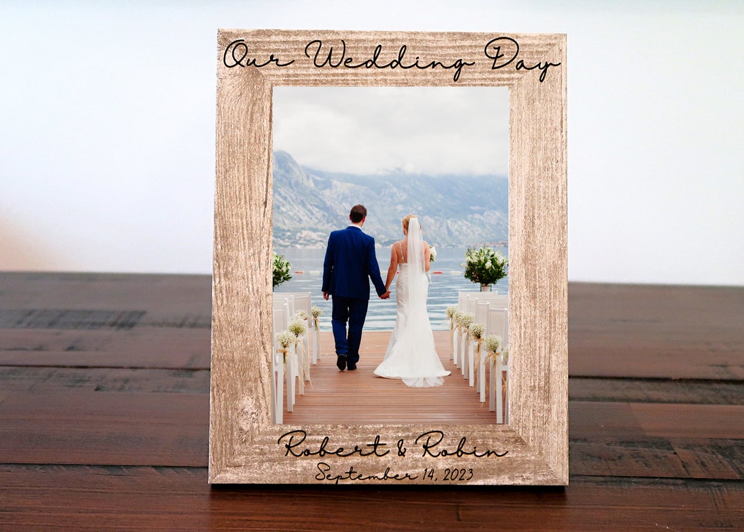Custom Personalized Photo Frame, Custom Engraved Wood Picture Frame ...