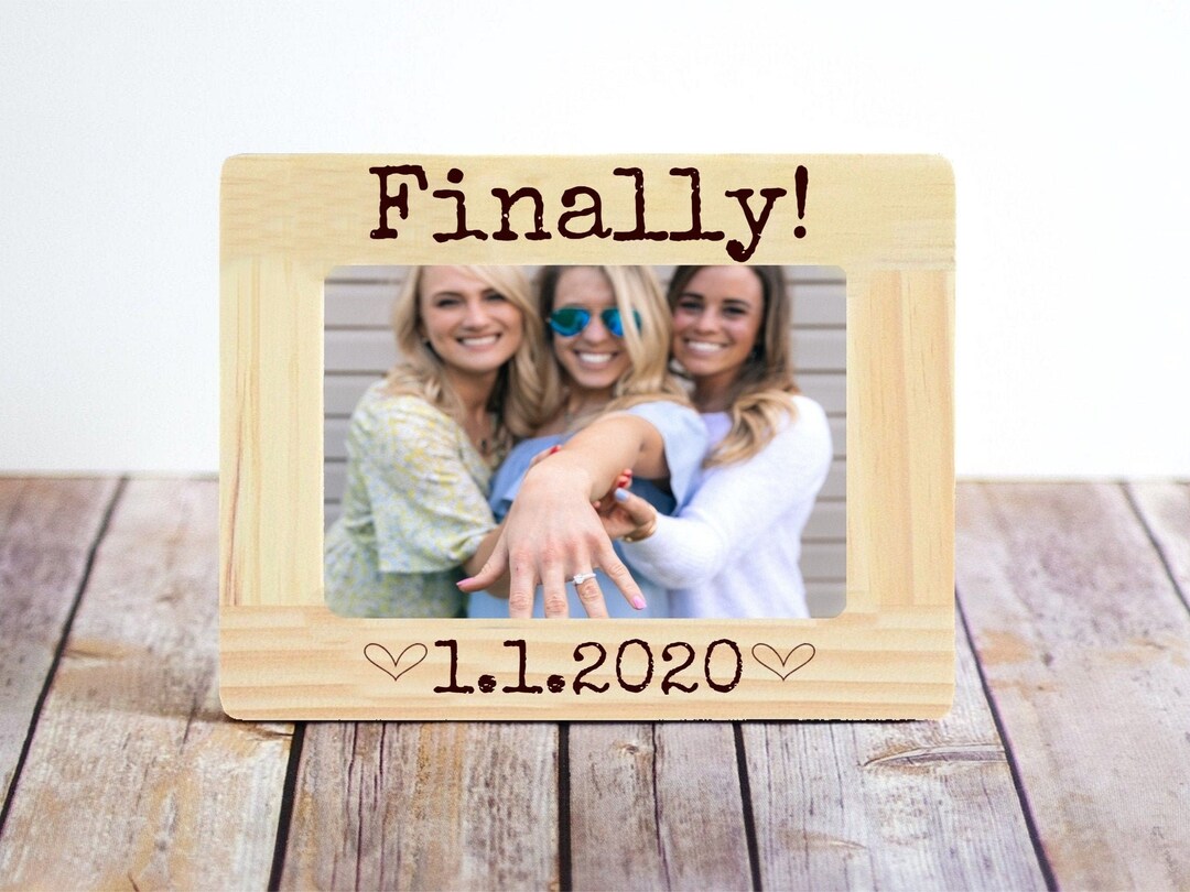 Engagement Gift, Finally, Engagement Frame, Gift for Her, Engaged ...