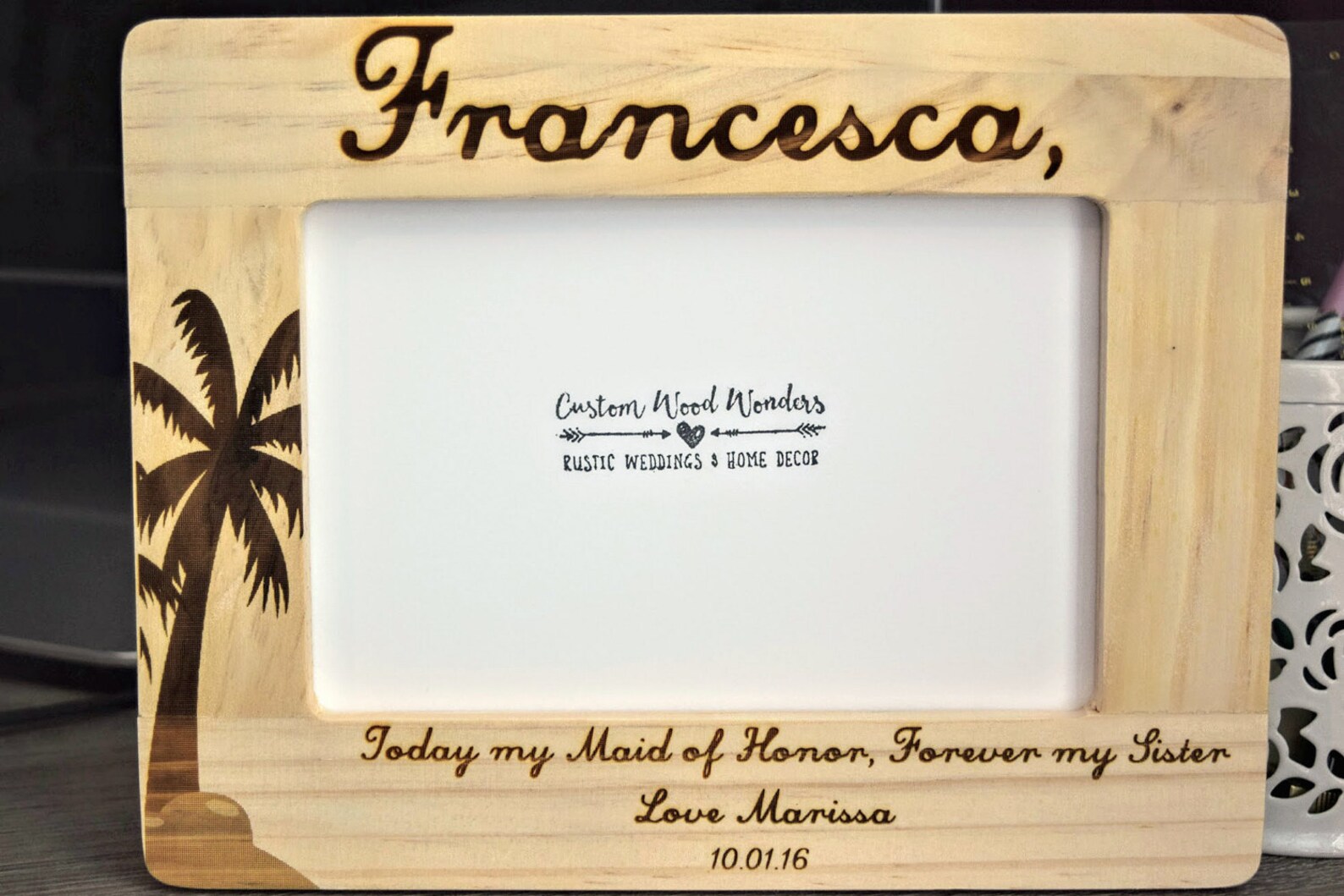 Personalized Maid of Honor Frame Maid of Honor Gifts - Etsy