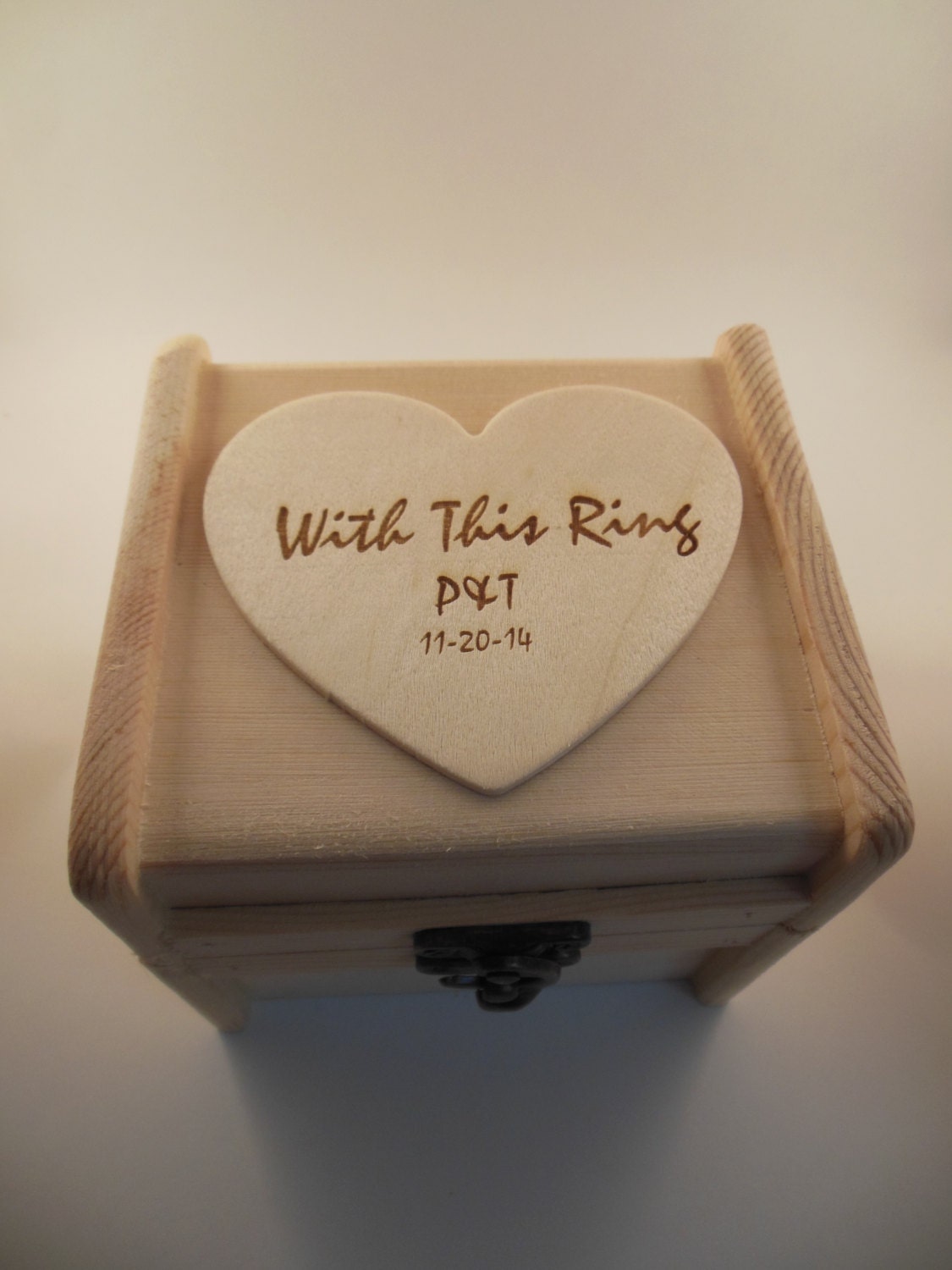 Ring Bearer Box Wedding Ring Box Rustic Ring Box Custom Wood - Etsy