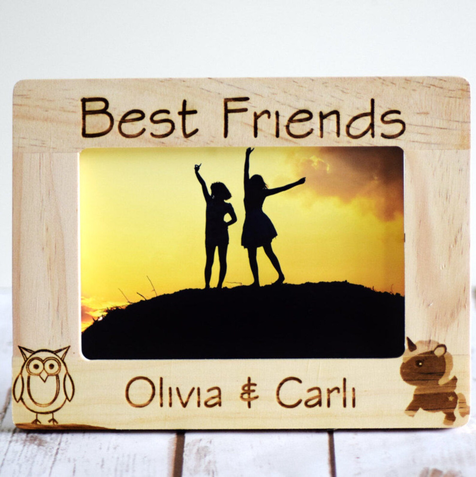 Best Friends Frame Personalized Photo Framebirthday Great | Etsy