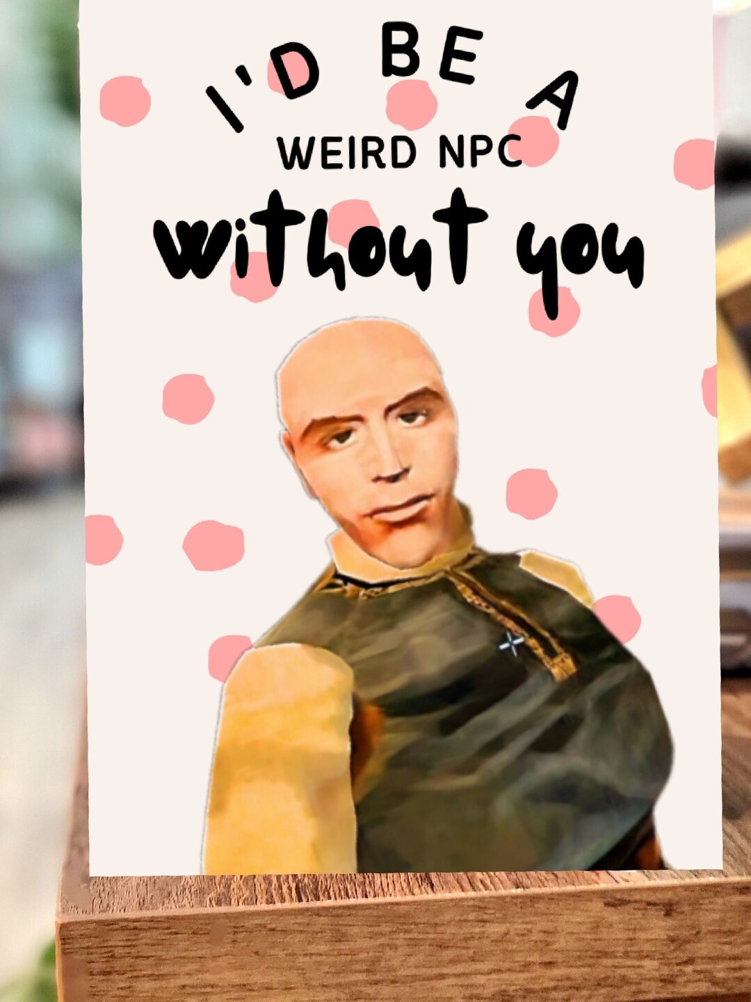 Funny Anniversary Card: Weird NPC Meme Card - Etsy