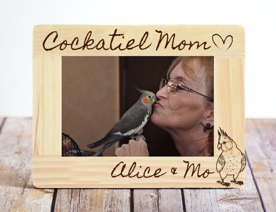 Cockatiel Mom Frame Pet Frame Cockatiel Lover Gift Engraved | Etsy