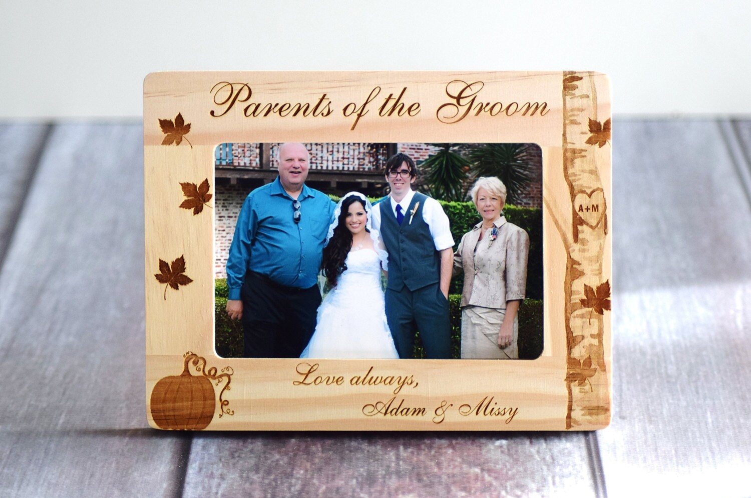 Parents of the Bride Parents of the Groom Picture Frame Fall | Etsy