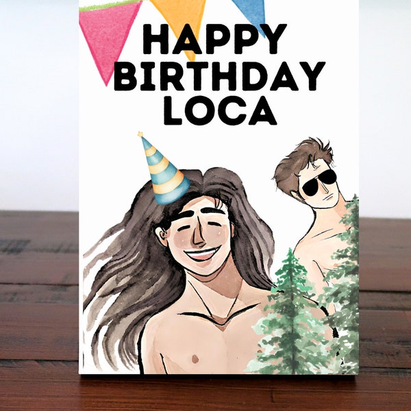 Happy Birthday Loca Card - Etsy