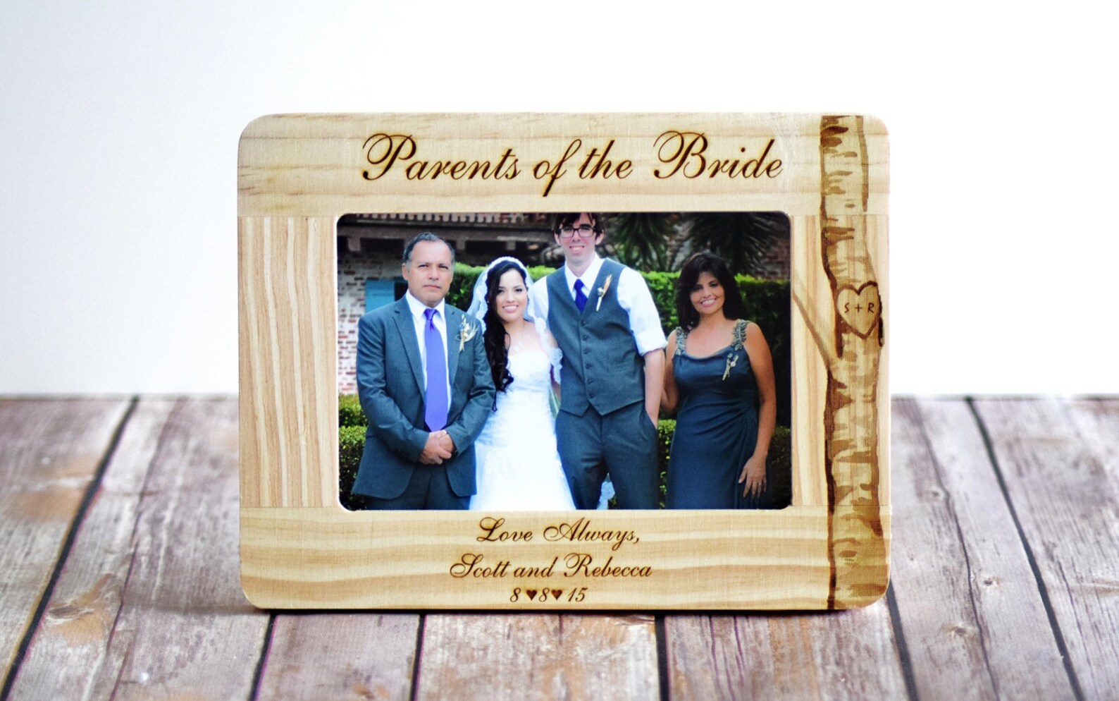 Rustic Wedding Gift Rustic Picture Frame Gift for Rustic | Etsy