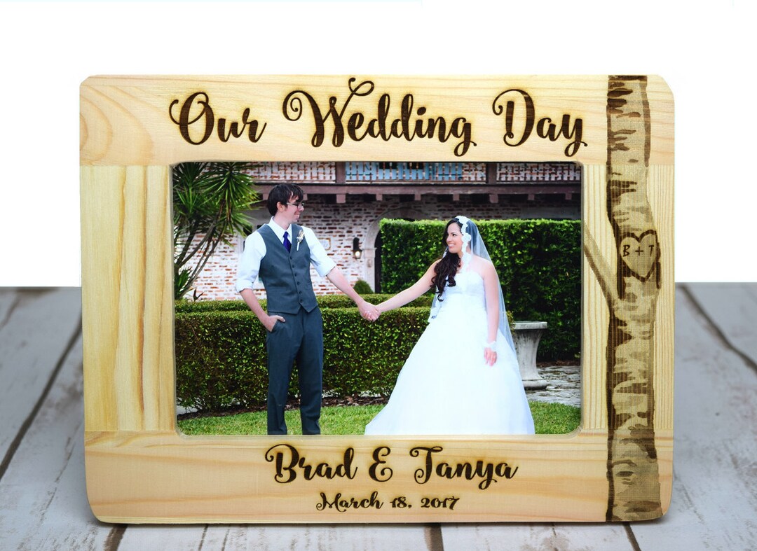 Weddig Gift, Rustic Wedding Frame, Wedding Picture Frame, Wedding Gift ...