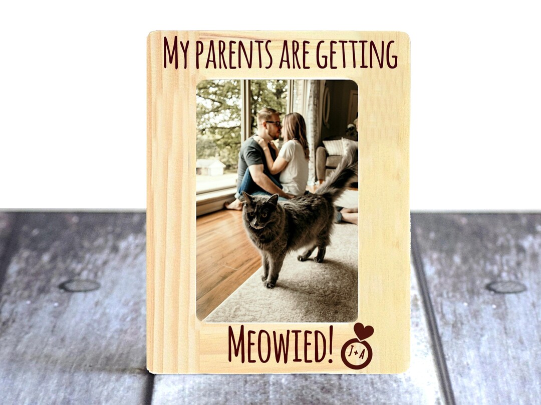 Custom Cat Engagement Gift / Getting Meowied / Custom Engagement Gift ...