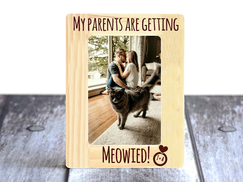 Custom Cat Engagement Gift / Getting Meowied / Custom - Etsy