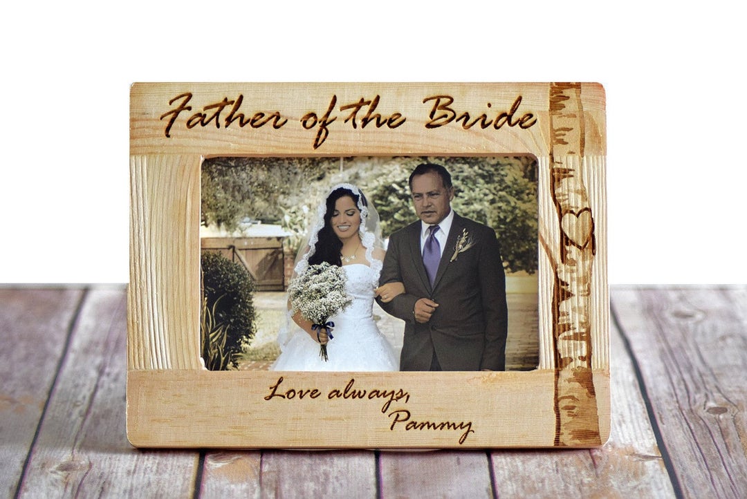 Father of the Bride Frame, Father of the Bride Gift, Parents Wedding ...