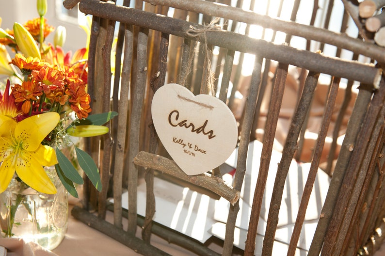 Rustic Wedding Decoration CARDS Sign for Wedding Wooden - Etsy