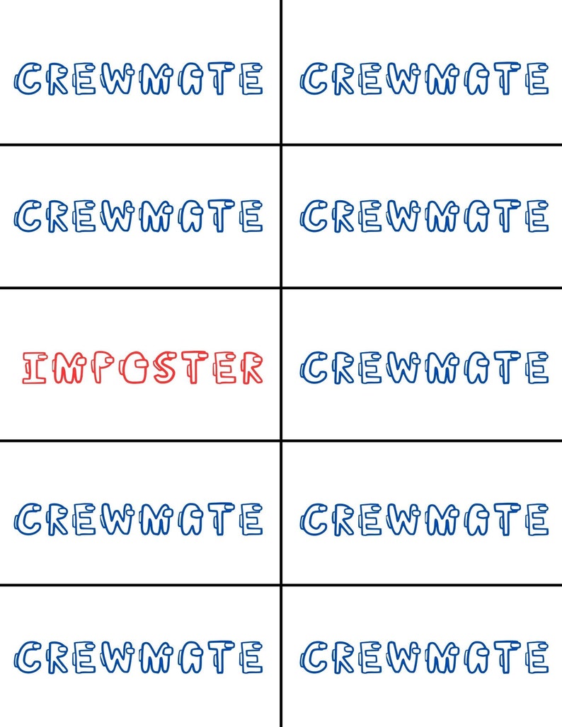 Among Us in Real Life Game - Etsy