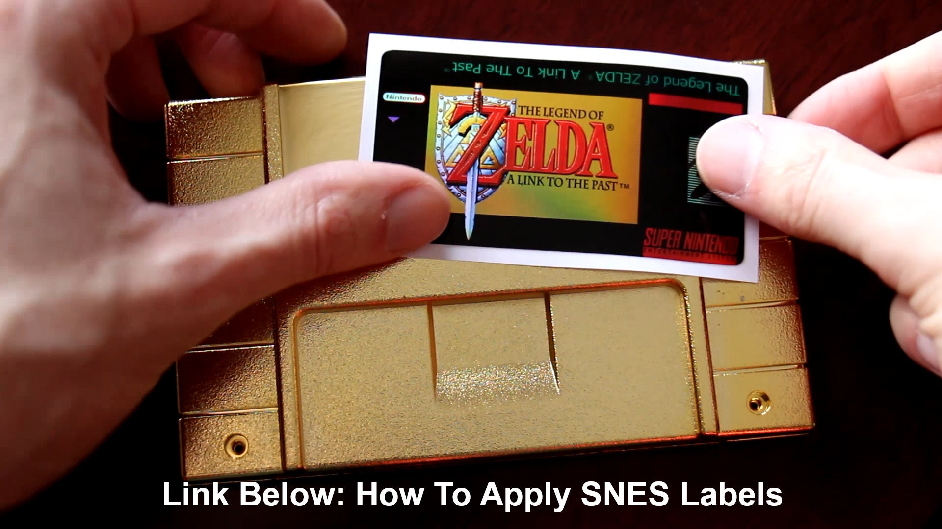 Zelda Super Nintendo Label