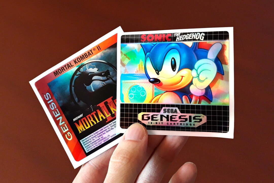 Sega Genesis Cart Labels - Etsy