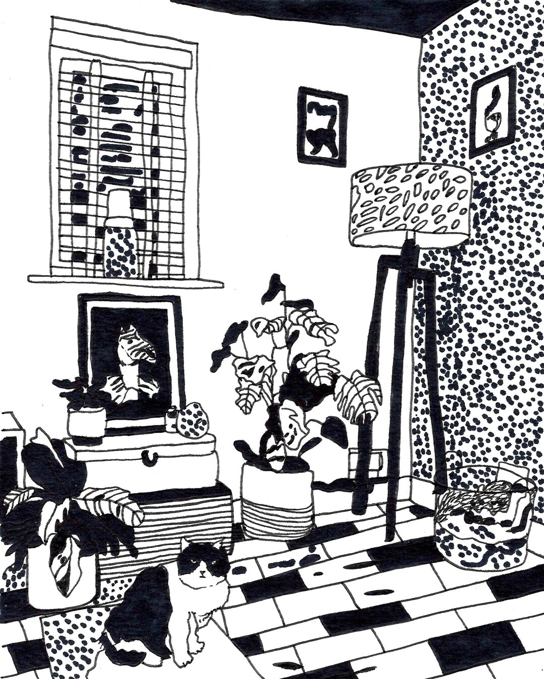 Bramble - ORIGINAL Pen and Ink Drawing 8”x12” - Etsy