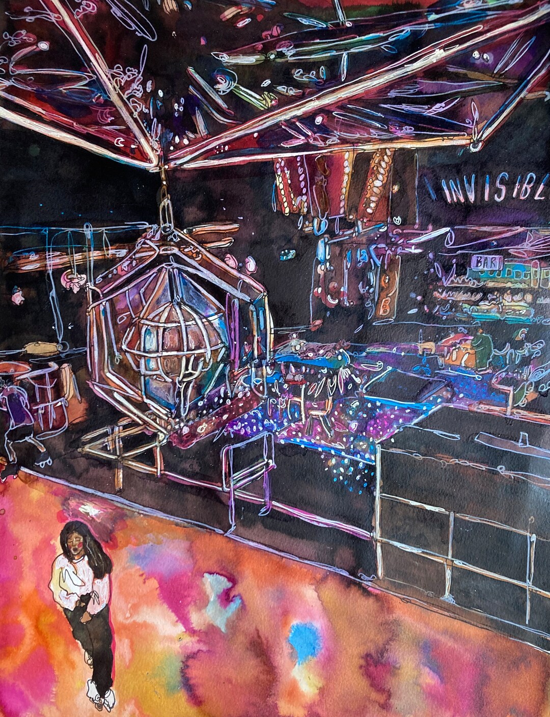 Invisible Wind Factory - ORIGINAL PAINTING - Etsy