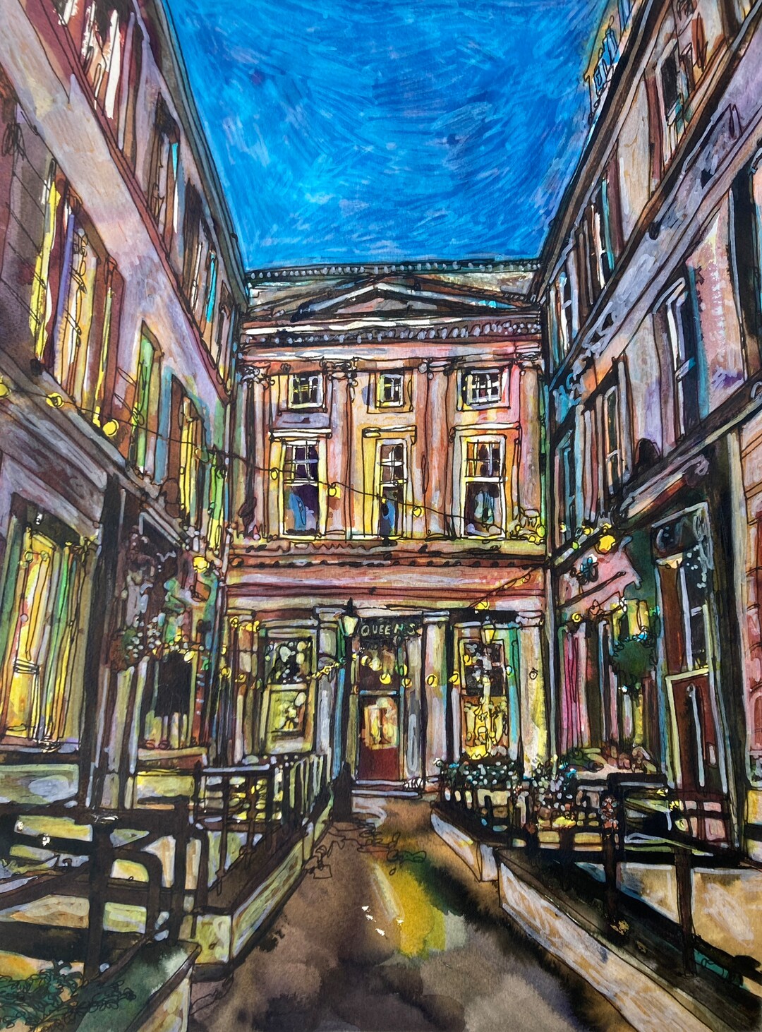 Queens Avenue - ORIGINAL PAINTING - Etsy