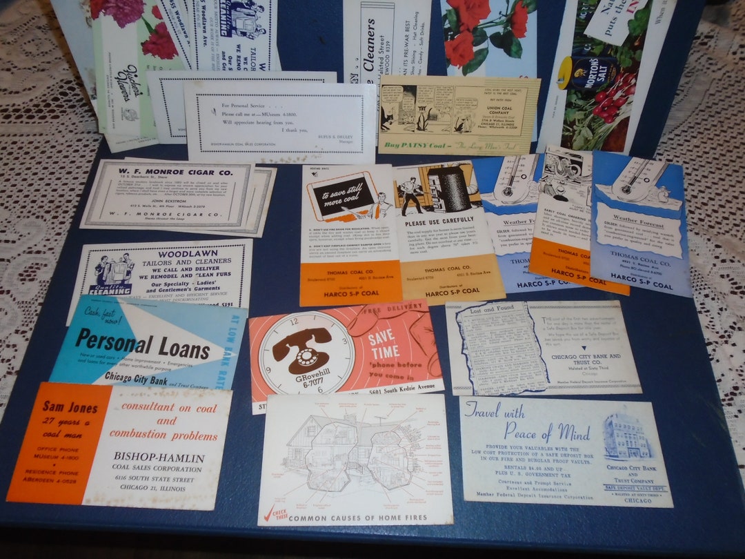 Old Ink Blotter Cards, Art Supply - Etsy