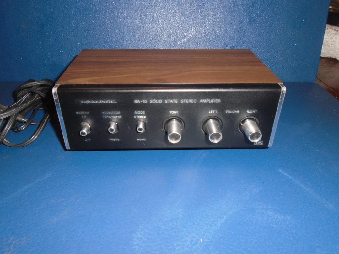 Vintage Realistic Amplifier, Realistic SA-10 Amplifier - Etsy