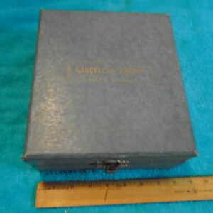 Vintage Cancelled Checks Box Vintage Box up Cycle Supply Box Small Box ...