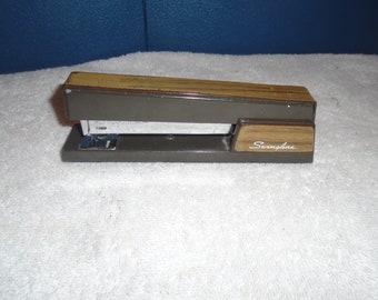Vintage Swingline 767 Stapler-faux Woodgrain-almond-large Full Size ...