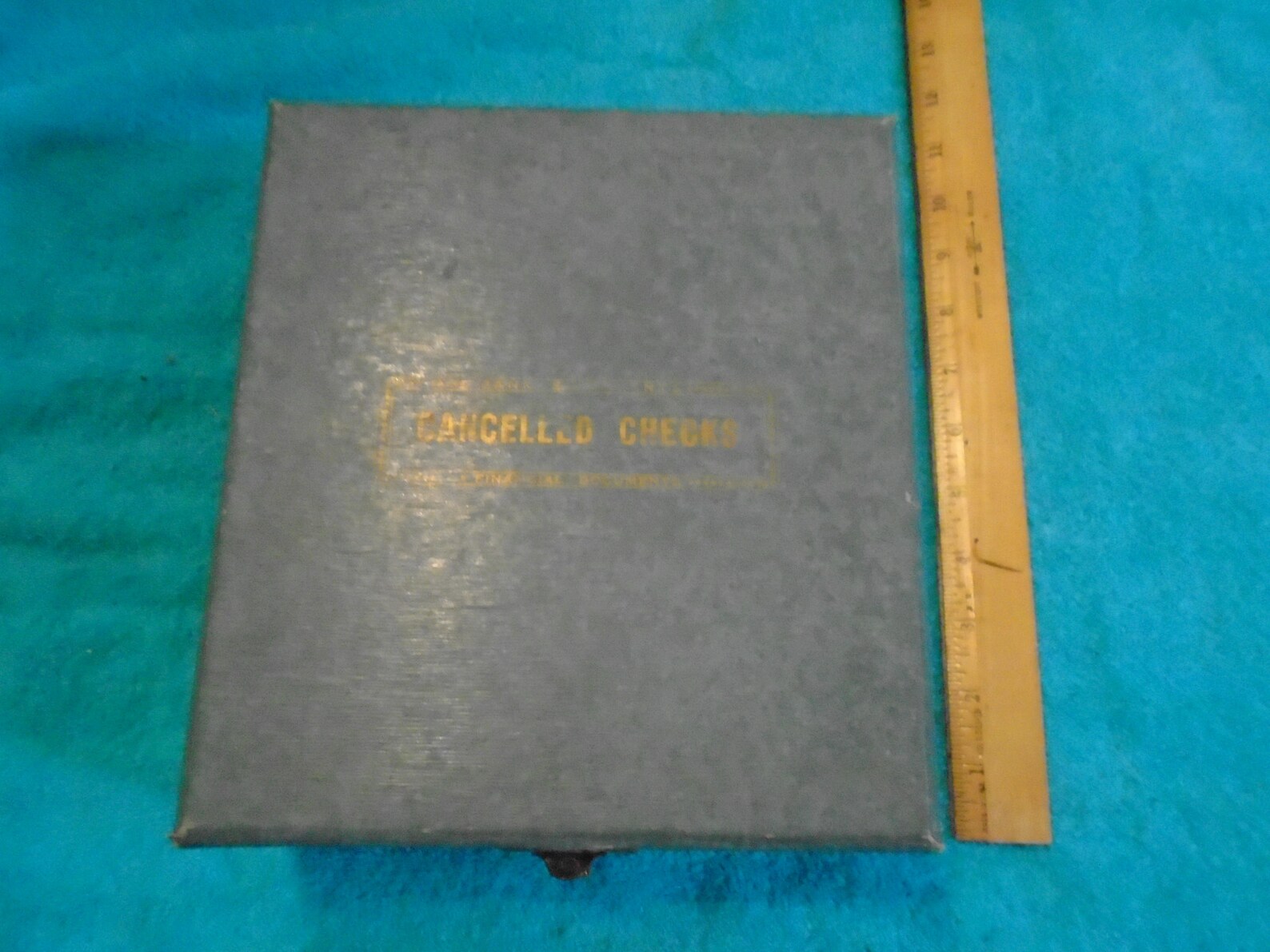 Vintage Cancelled Checks Box Vintage Box up Cycle Supply Box | Etsy