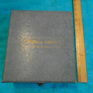 Vintage Cancelled Checks Box Vintage Box up Cycle Supply Box Small Box ...