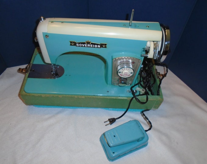 Vintage Brother Sovereign Deluxe Sewing Machine Vintage Sewing Machine ...