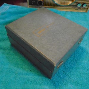 Vintage Cancelled Checks Box Vintage Box up Cycle Supply Box Small Box ...