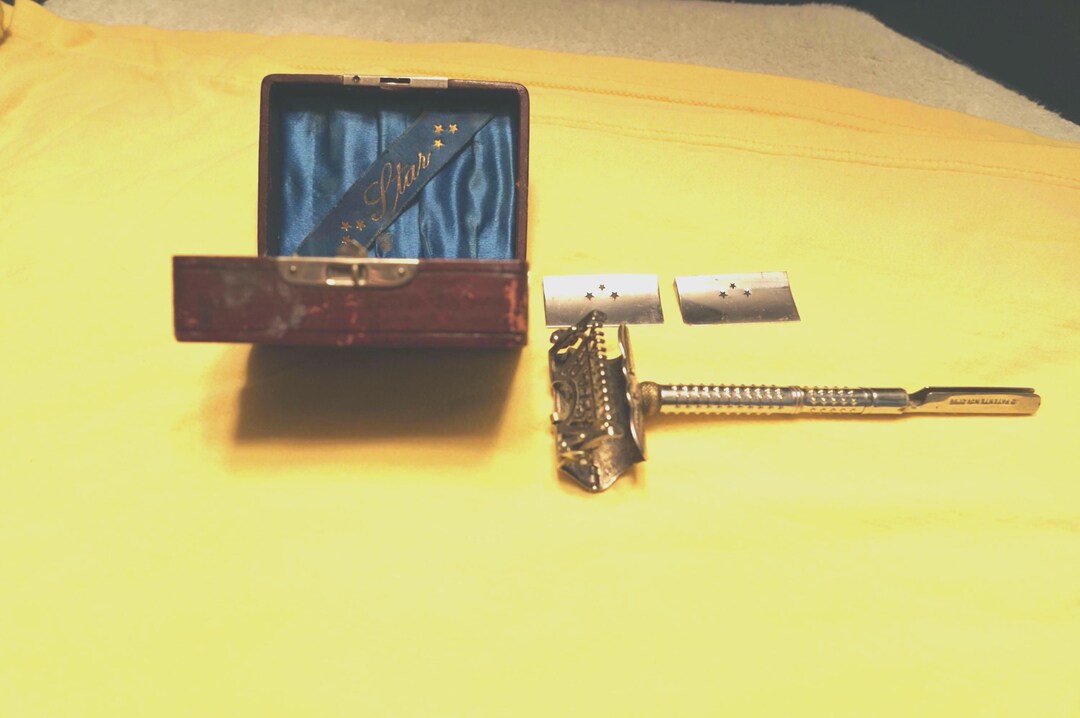Antique STAR Safety Razor, Foam Catcher Razor - Etsy