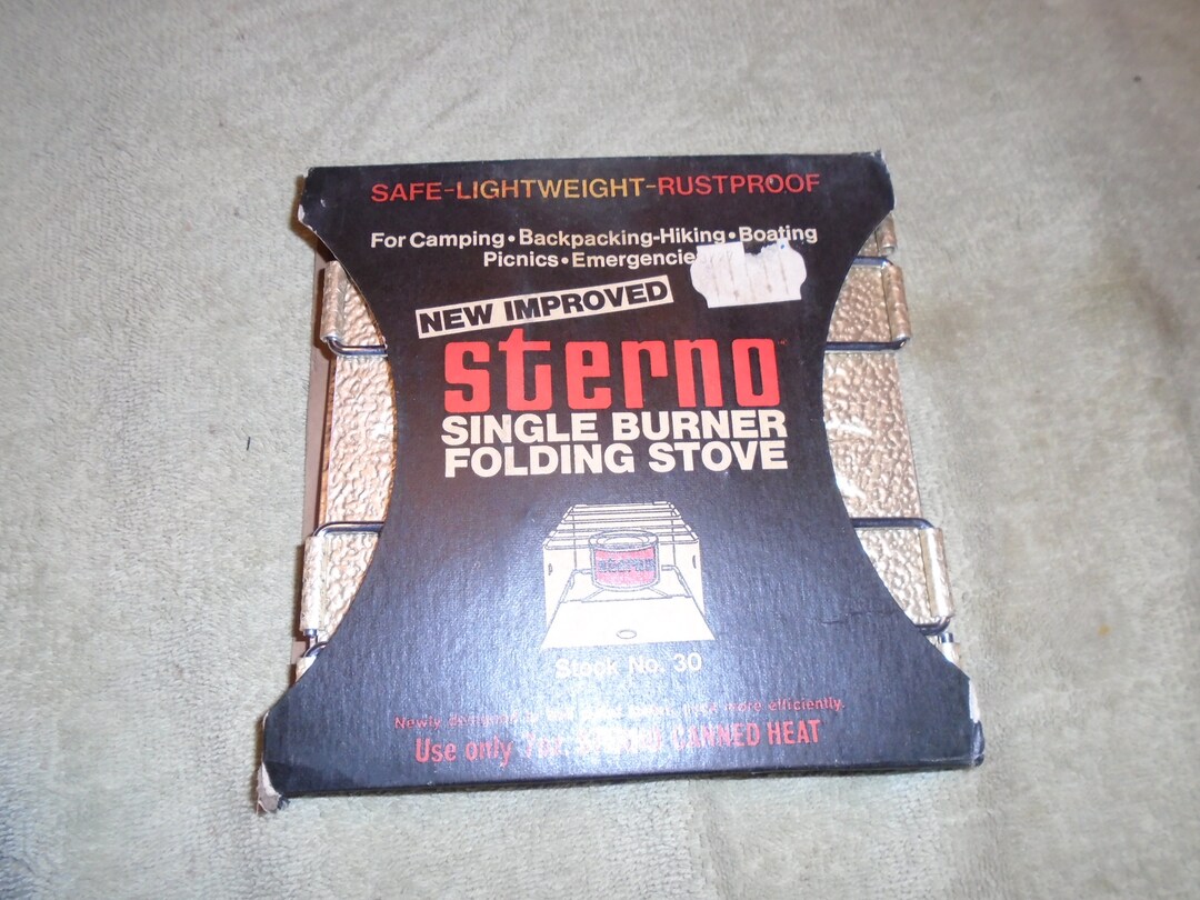 Vintage Sterno Cooktop Burner New Old Stock Camping Equipment ...