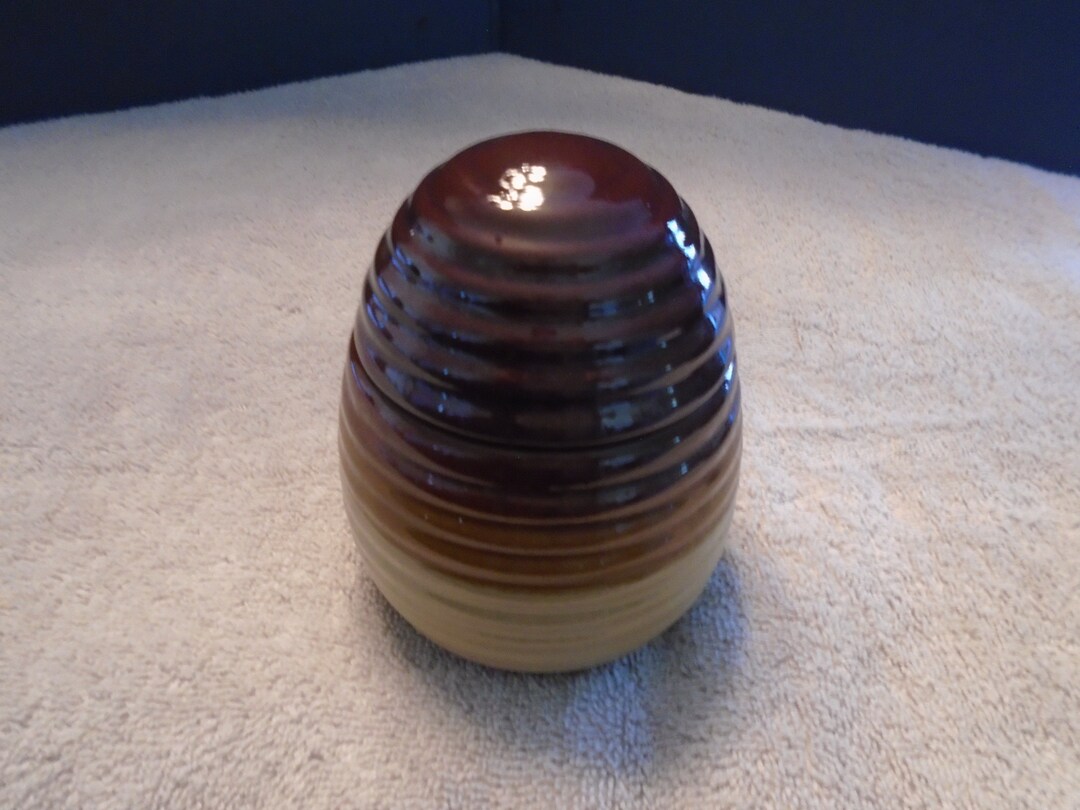 Vintage Stoneware Beehive Sugar Bowl Beehive Honey Pot - Etsy