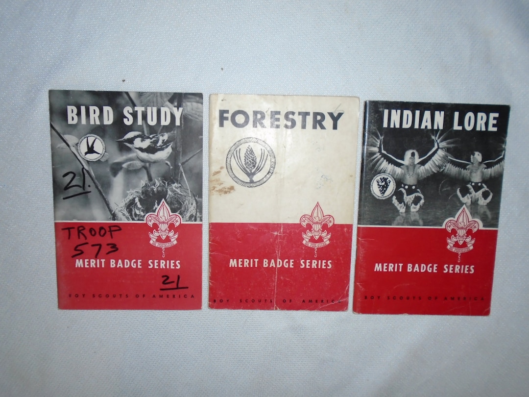 3 Boy Scout Merit Badge Books Boy Scouts Merit Badge Book Boy Scout ...