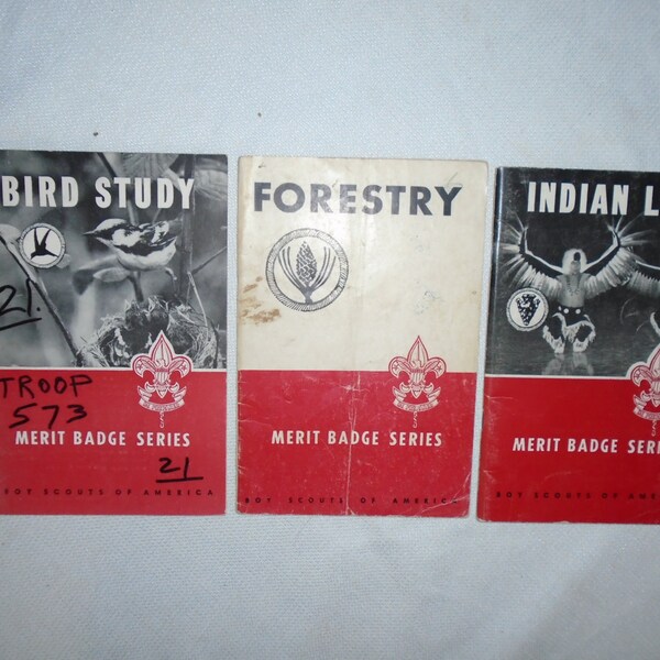 Merit Scout Badge Books - Etsy