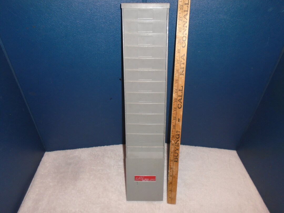 Vintage Lathem Wall Mount Time Card File - Etsy