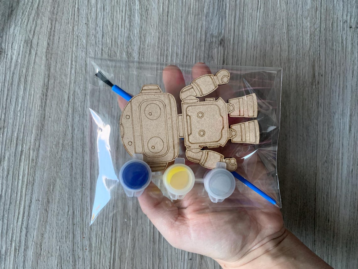 Robot Party Bag Craft / Robot Party Favours/ Robots Birthday Party Bag ...