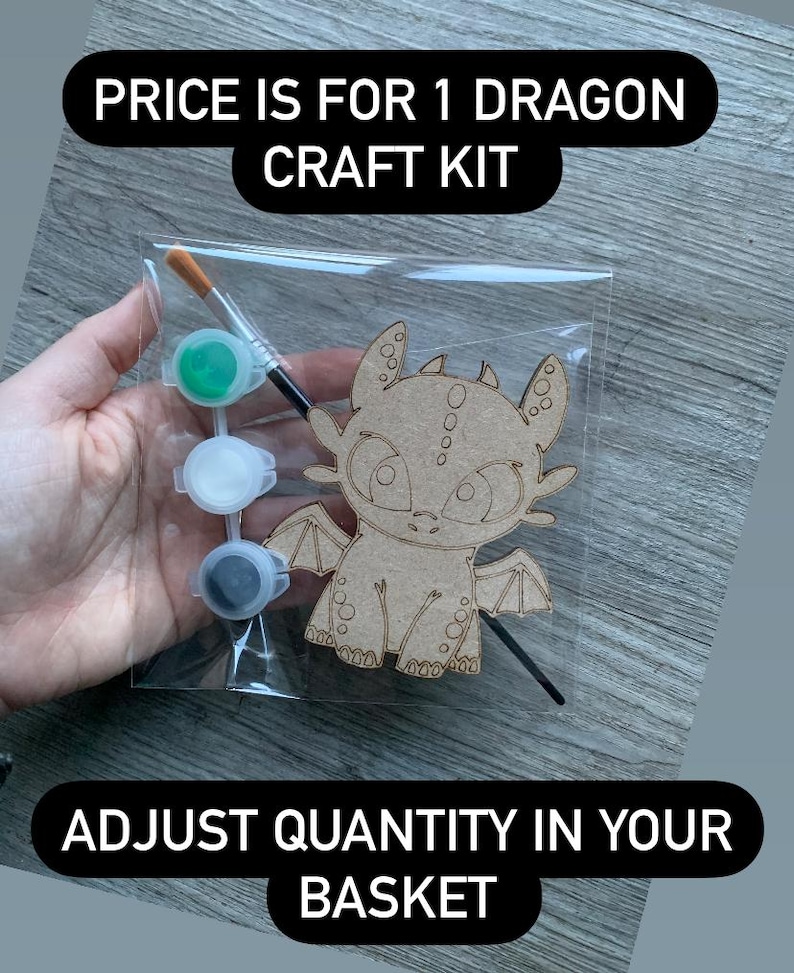 Paint Your Own Dragon Party Favour / Dragon Party Bag / Children’s ...
