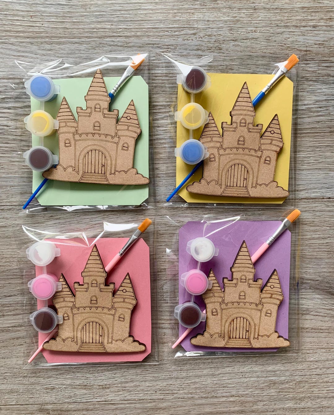 Paint Your Own Princess Castle / Princess Party Craft / Princess Party ...