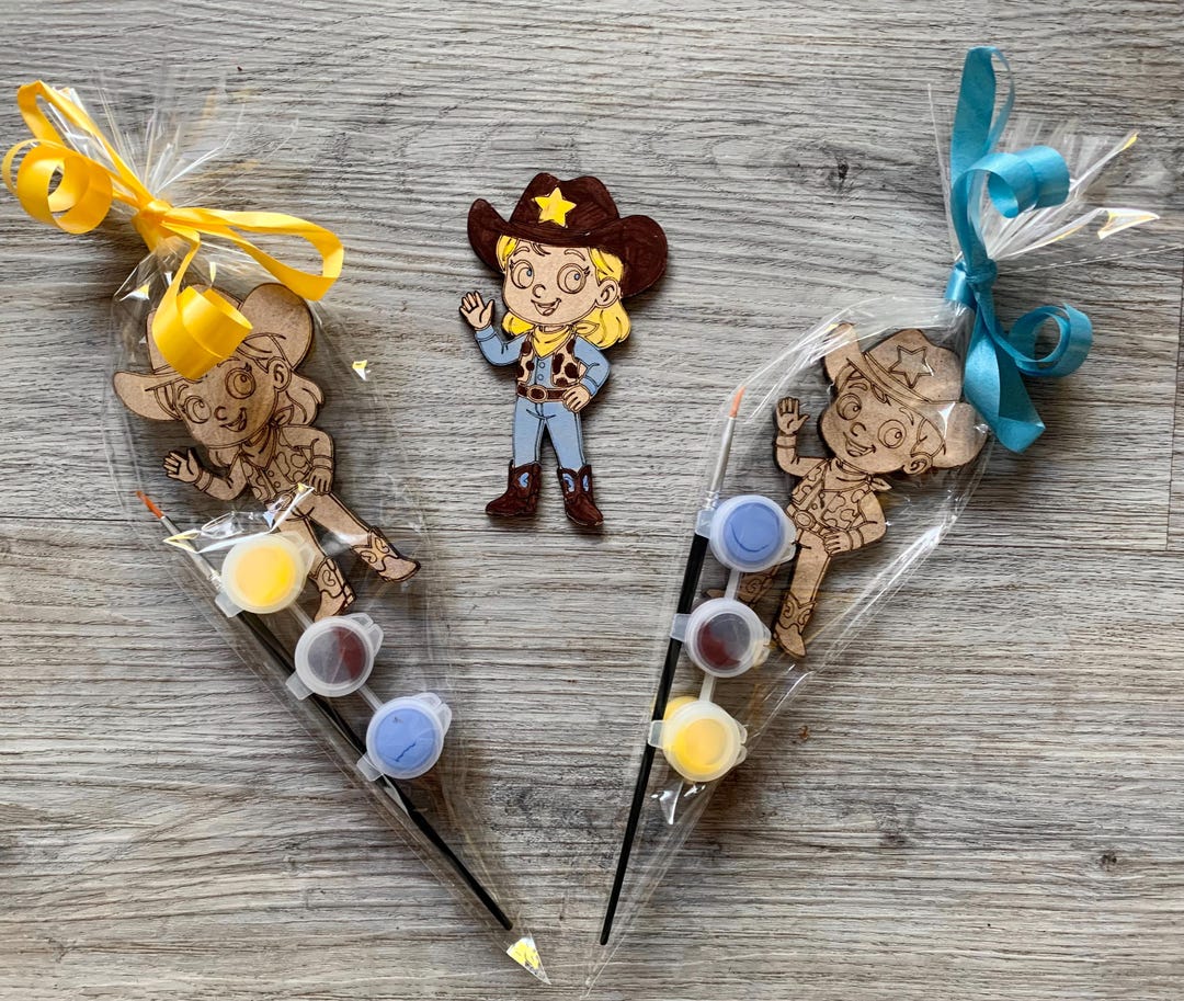 Paint Your Own Cow Boy or Cowgirl / Cowboy Party Bag / Children’s ...