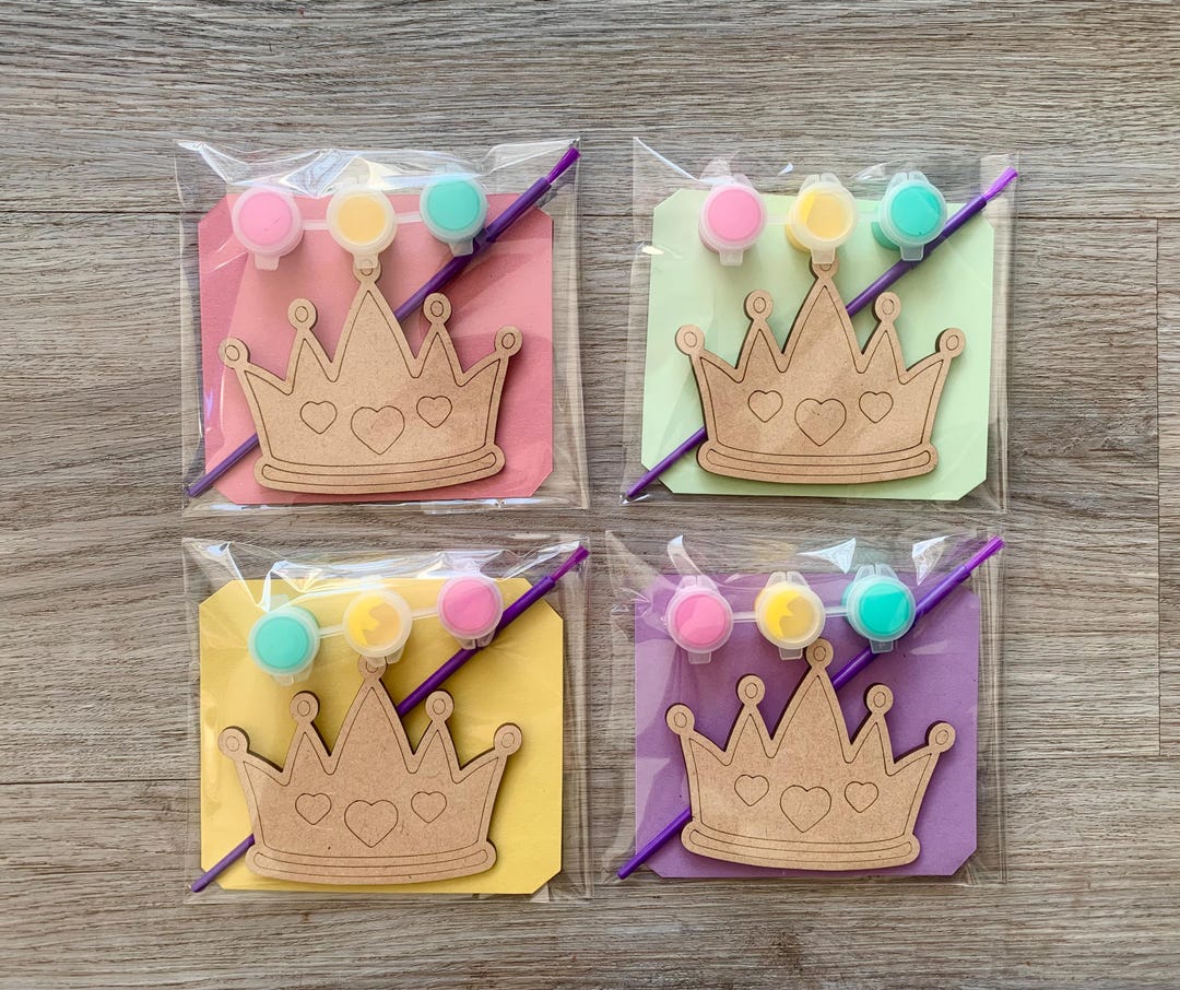 Paint Your Own Princess Crown / Princess Party Paint / Princess Party ...