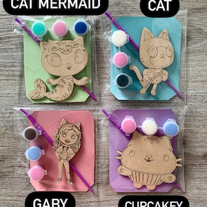 Paint Your Own Gaby / Doll House Character Craft Kit / Birthday Party ...