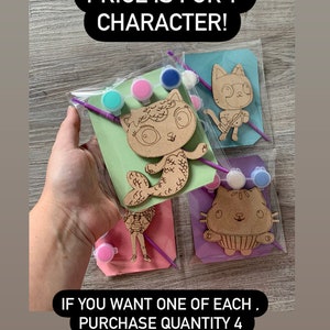 Paint Your Own Gaby / Doll House Character Craft Kit / Birthday Party ...