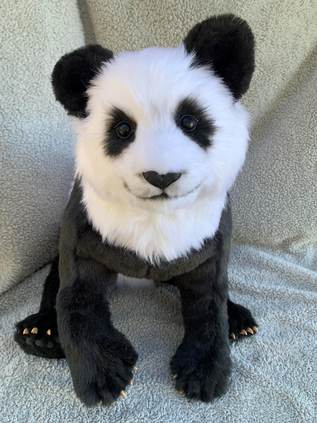 Realistic Panda Plush- Hand Made Posable Stuffed Animal - Etsy