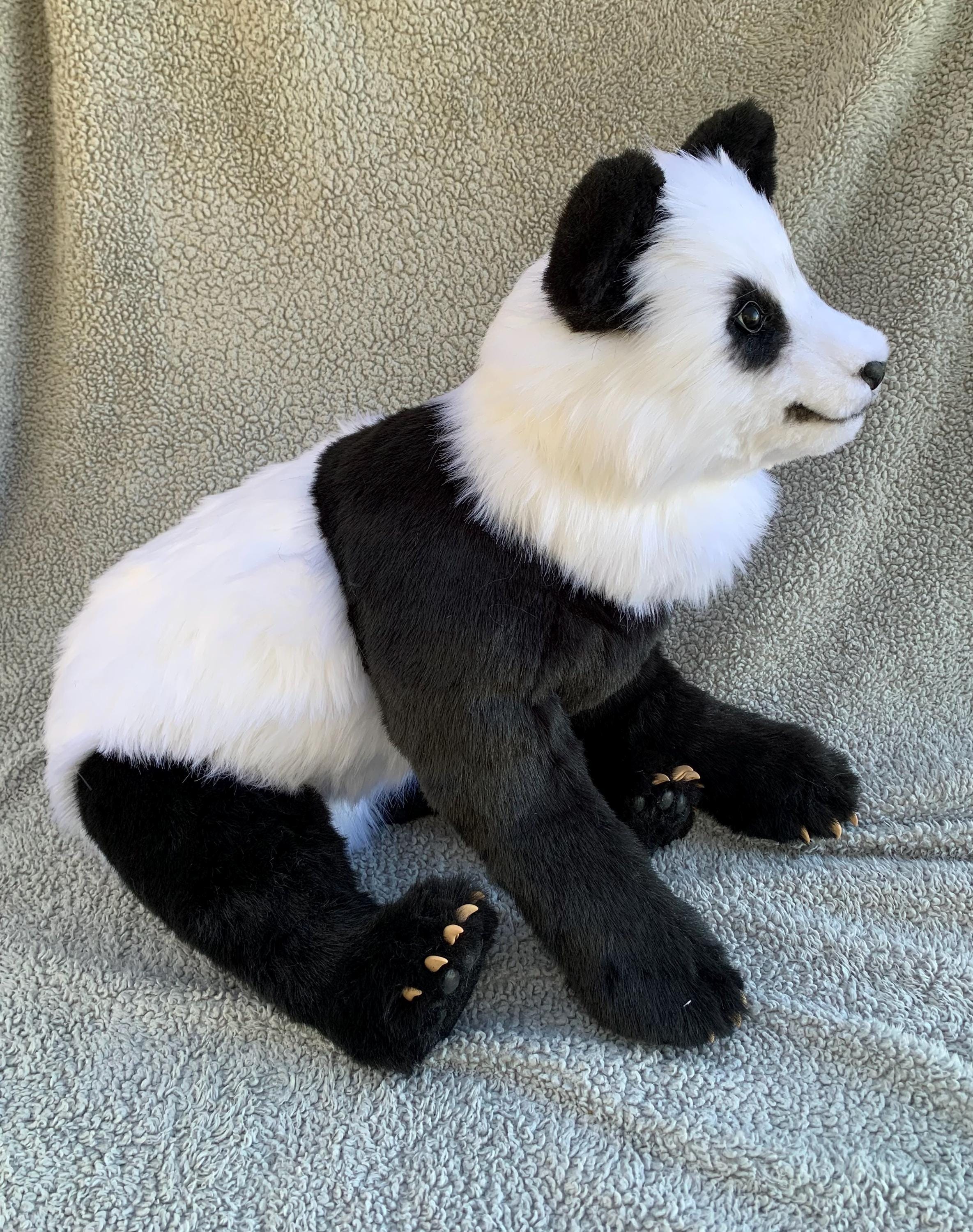 Realistic Panda Plush- Hand Made Posable Stuffed Animal - Etsy