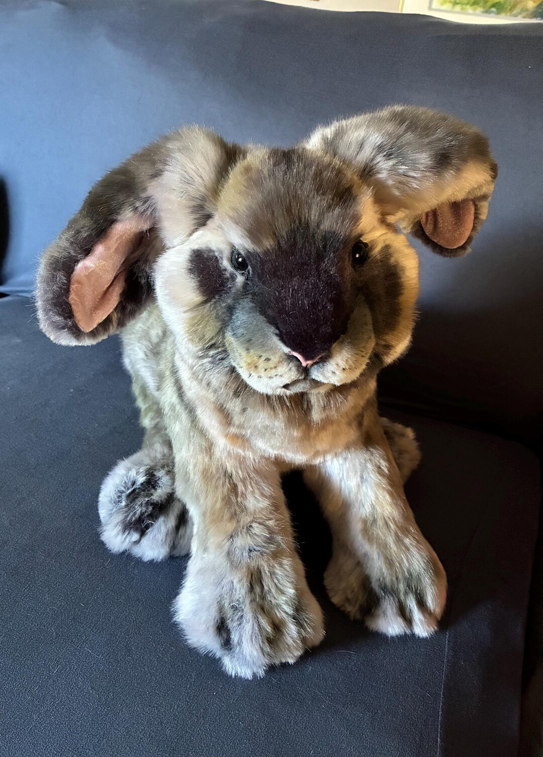 Realistic Giant Flemish Rabbits Plush- Hand Made Posable Stuffed Animal ...