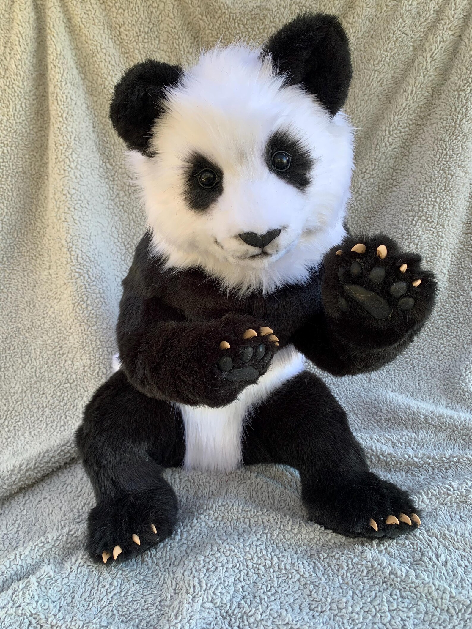 Realistic Panda Plush- Hand Made Posable Stuffed Animal - Etsy