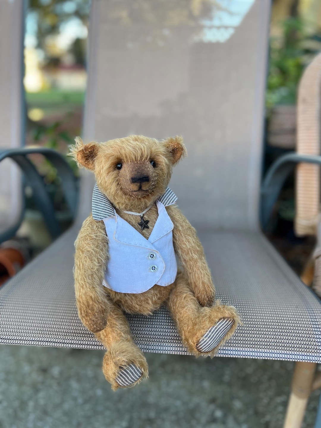 OOAK Handmade Teddy Bear Thomas - Unique Soft Mohair Interior Bear - Etsy